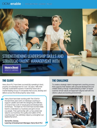 Strengthening Leadership Skills With Henry Boot | The OCM